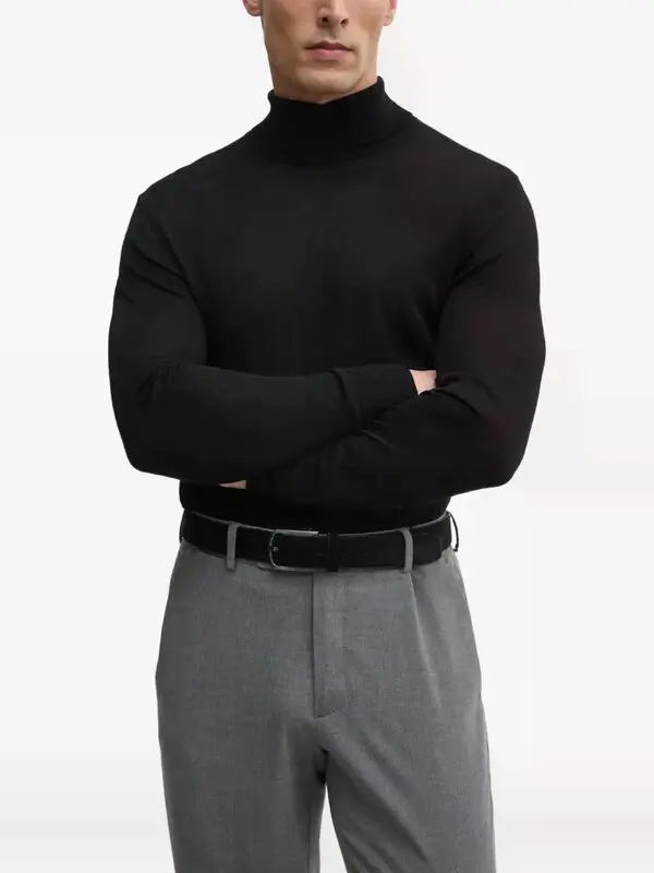 Karl Lagerfeld Logo-plaque Turtleneck Sweater