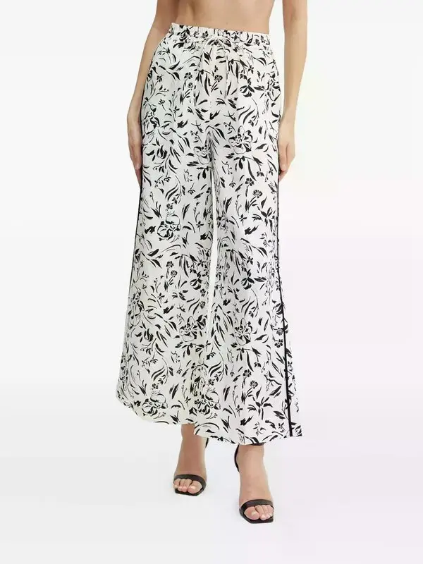 Karl Lagerfeld Floral-print Drawstring Trousers