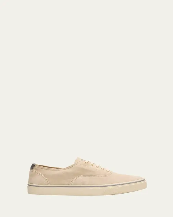 Brunello Cucinelli Low-top Suede Sneakers - Shell