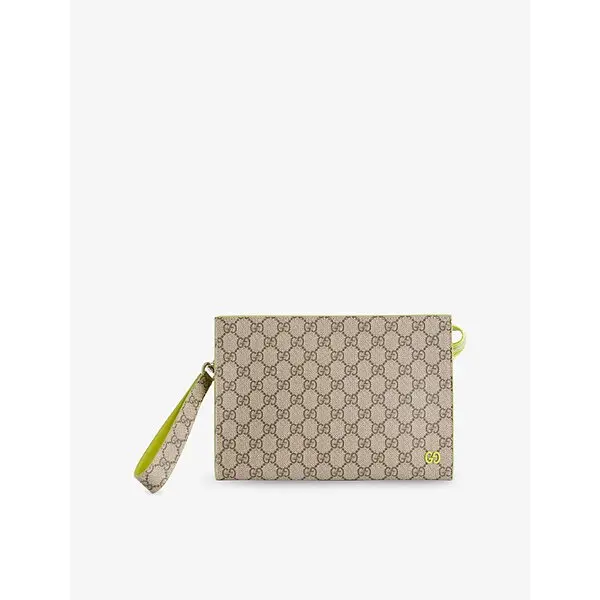 Gucci Gg Supreme Small Canvas Pouch