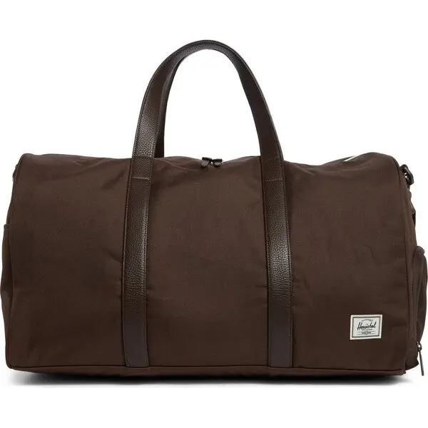 Herschel Supply Co. Novel Recycled Polyester Duffle Bag - Brown Slate/delicioso