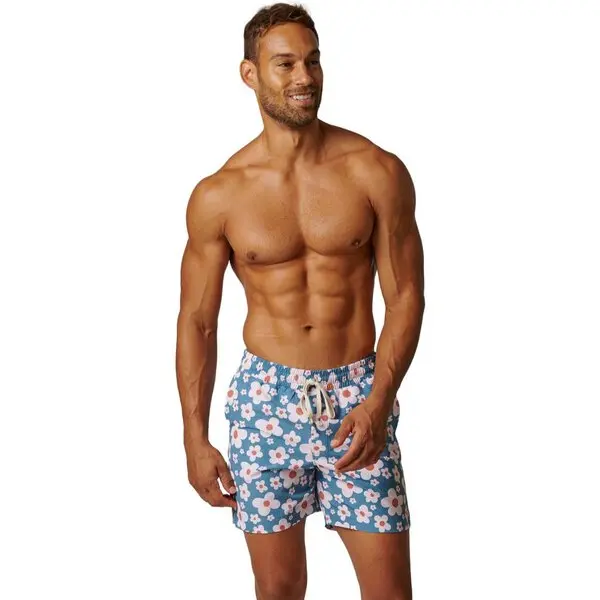 LEISURE LAB Floral Print Swim Trunks
