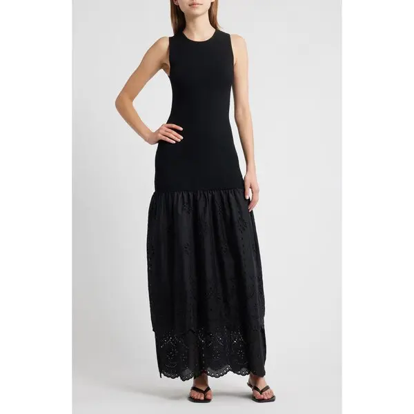 Rails Lavina Sleeveless Eyelet Embroidered Sundress
