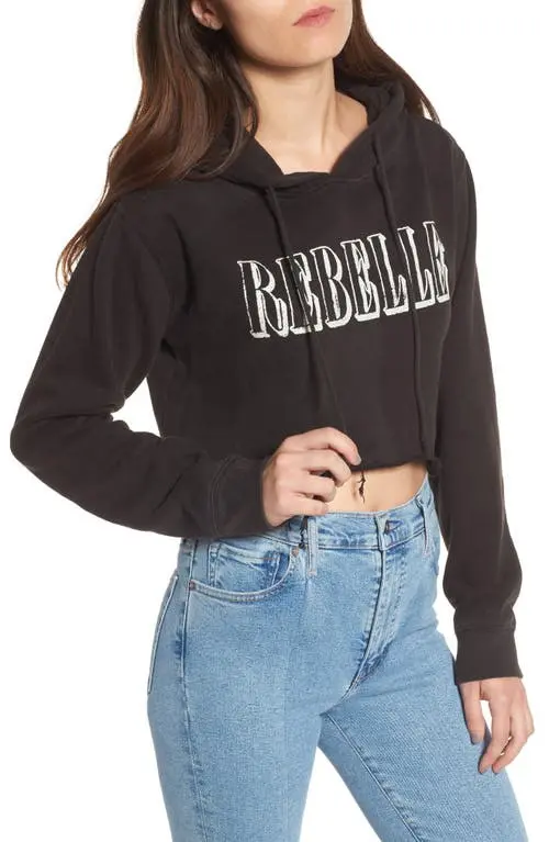 Junk Food Rebelle Crop Hoodie