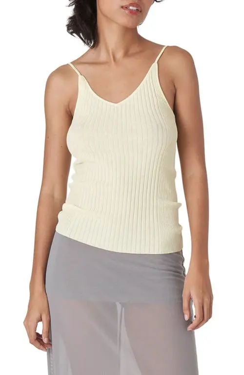 FIND ME NOW Vary Rib Tank - Open Yellow
