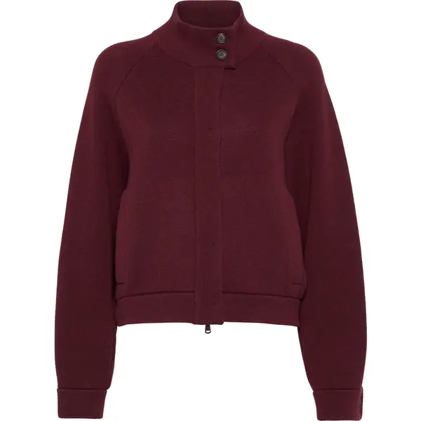 Brunello Cucinelli Double-knit Outerwear - Amaranth