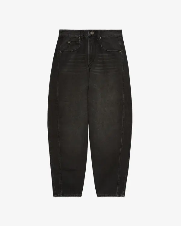 Isabel Marant Oriane Barrel Jeans - Black