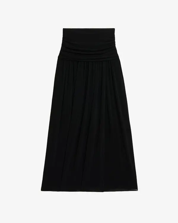 Isabel Marant Gwendy Long Jersey Skirt - Black