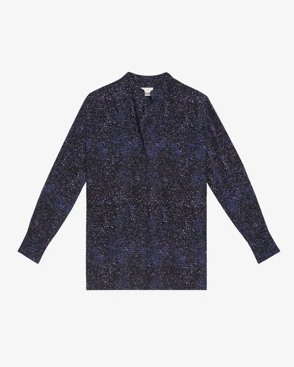Isabel Marant Sima Printed Blouse - Midnight