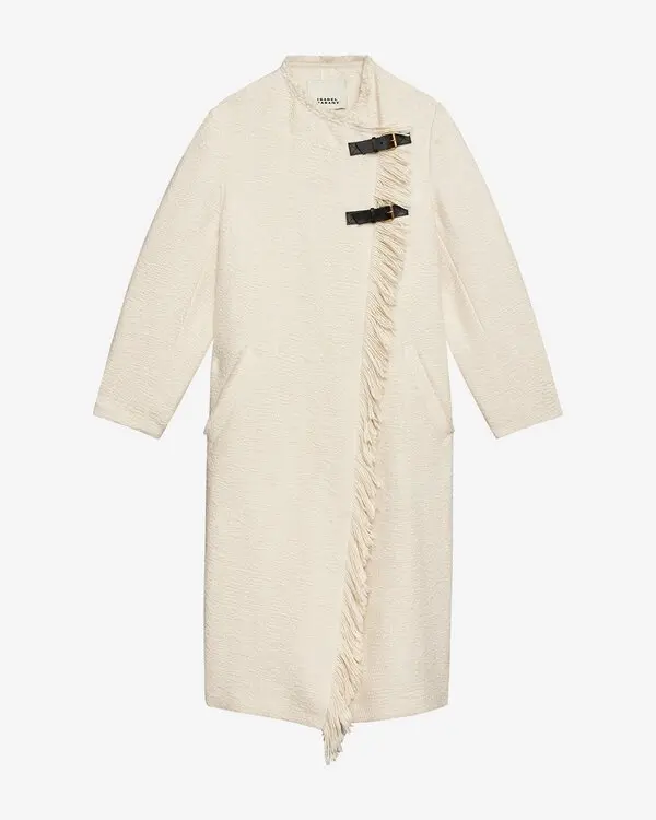 Isabel Marant Gameia Cotton And Linen Coat - Ecru