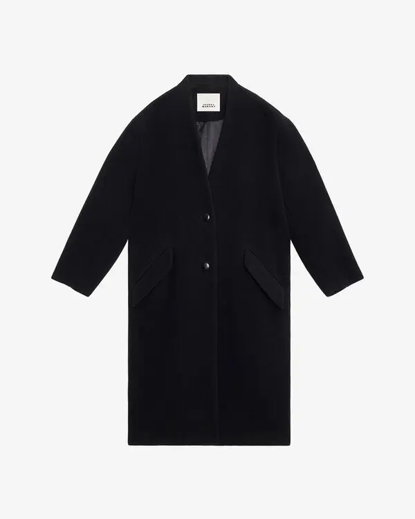 Isabel Marant Florane Long Coat - Black