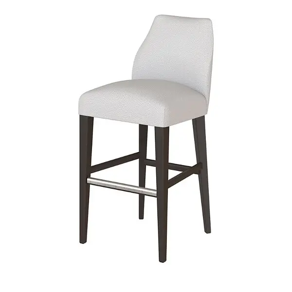 BAKER FURNITURE Kipton Barstool, Chocolate Mink Finish