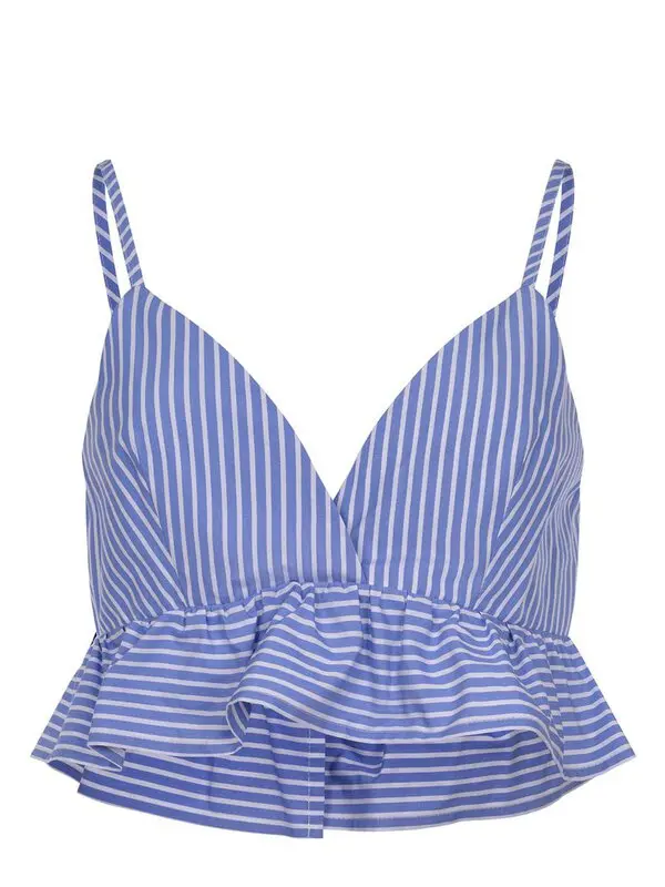 SOLOTRE Striped Cotton Top