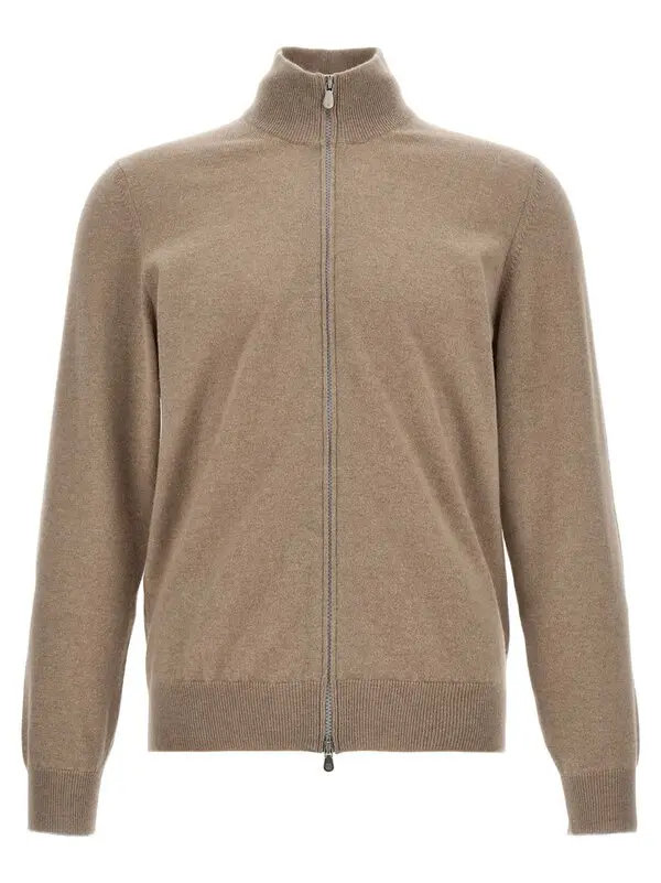 Brunello Cucinelli Cashmere Zip Cardigan