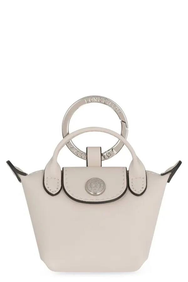 Longchamp Le Pliage Xtra Key Ring - White