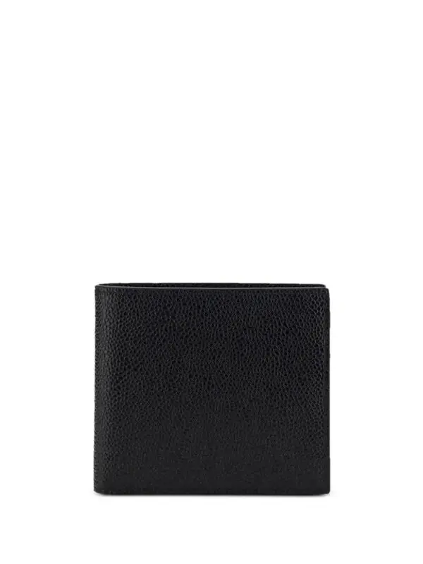 Thom Browne Billfold In Pebble Grain Leather