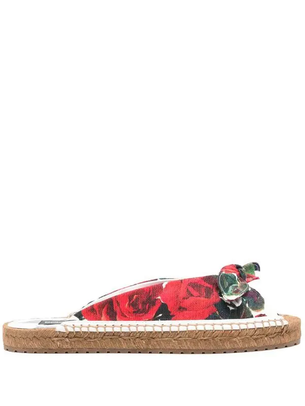 Dolce & Gabbana Peep-toe Flat Shoes - Multicolor