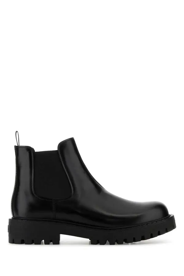 Prada Leather Ankle Boots