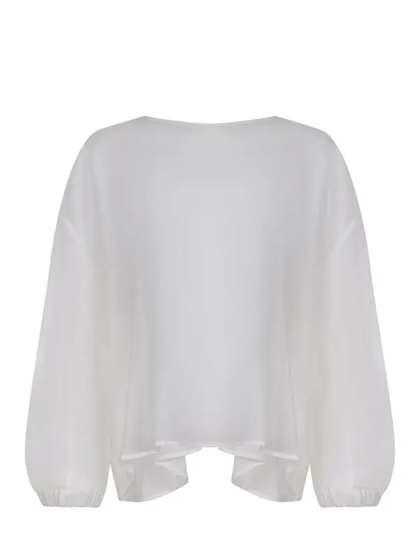 SOLOTRE Blouse Silk Blend Blousa