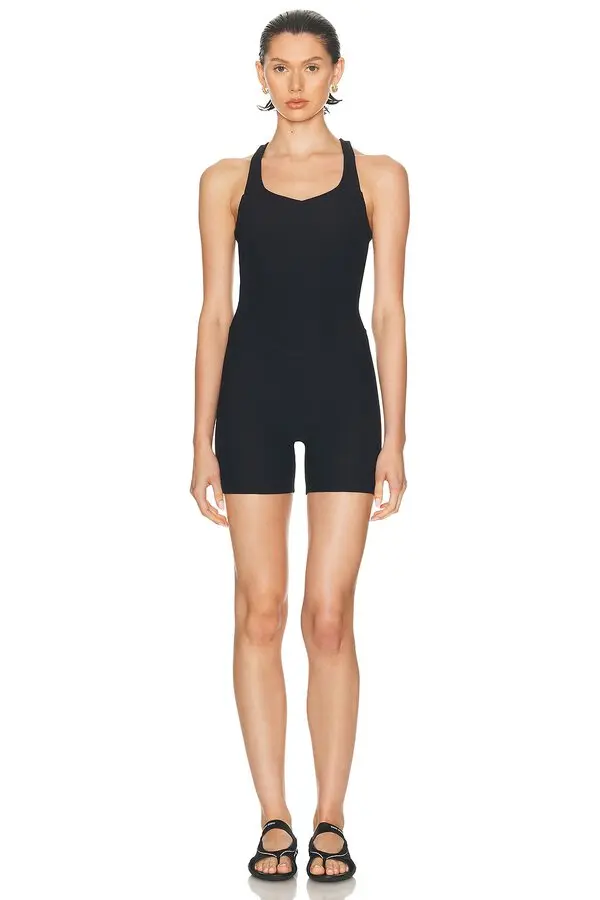 Beyond Yoga Routine Biker Jumpsuit