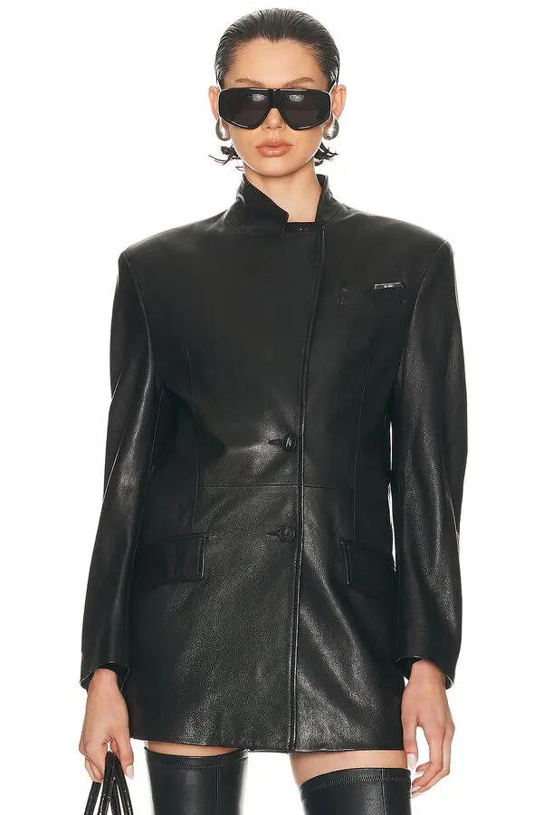 Attico Leather Jacket