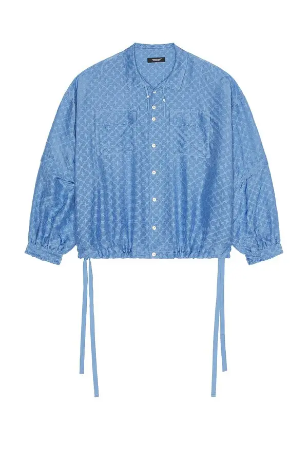 UNDERCOVERISM Long Sleeve Button Down Shirt In Blue - Light Blue