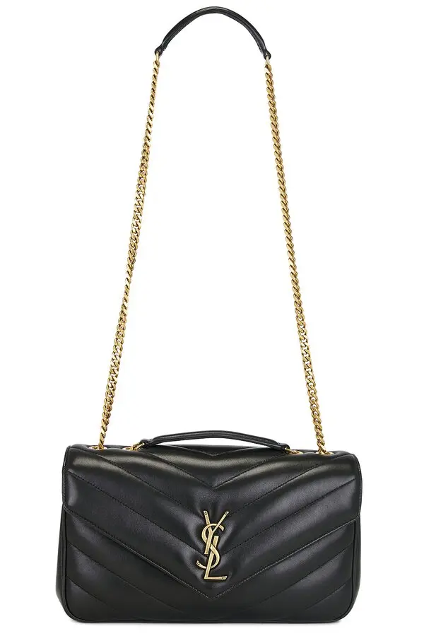 Saint Laurent Medium Loulou Chain Bag - Nero
