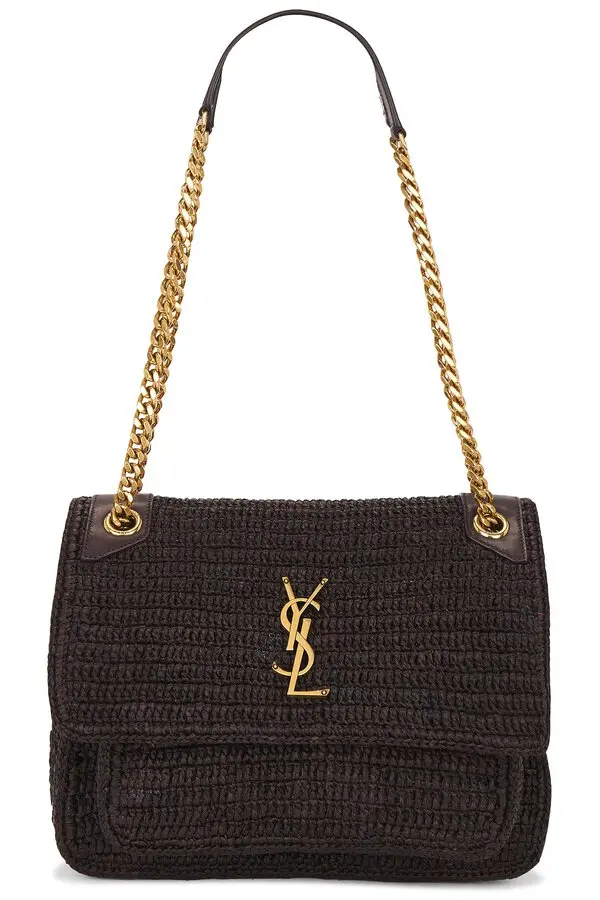 Saint Laurent Medium Niki Chain Bag - Chocolate Truffle