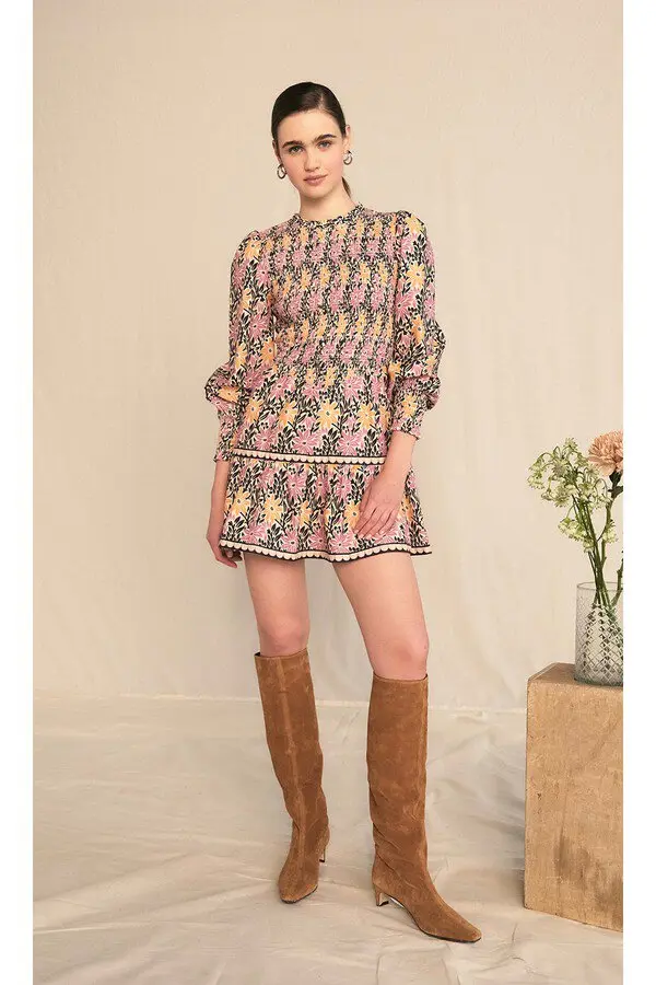 Saylor Darla Mini Dress - Floral