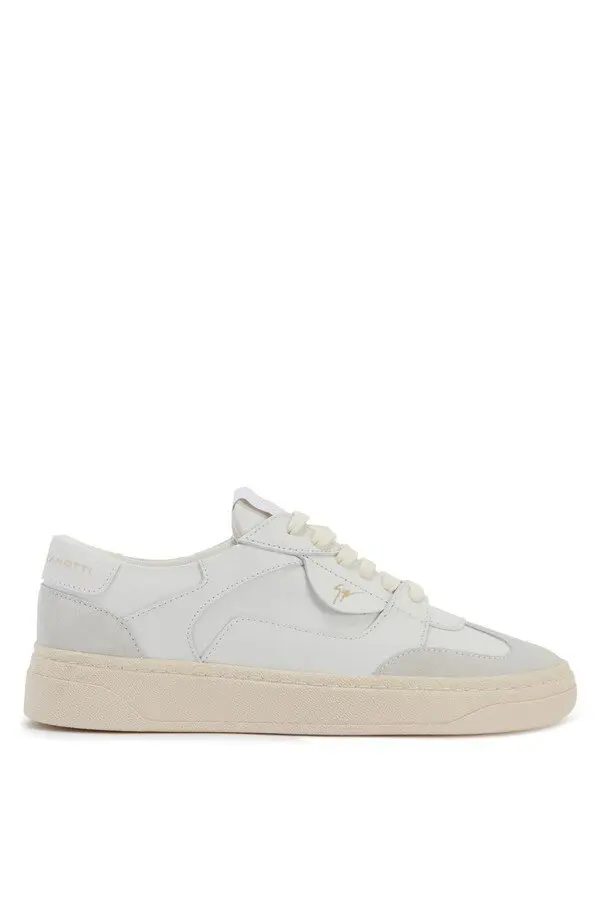 GIUSEPPE ZANOTTI Low-top Lace-up Sneakers - White