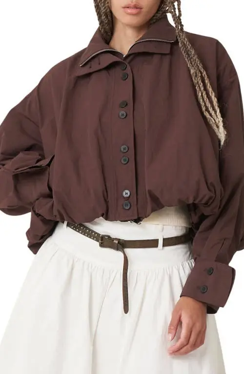 FIND ME NOW Amaryllis Water Repellent Crop Jacket