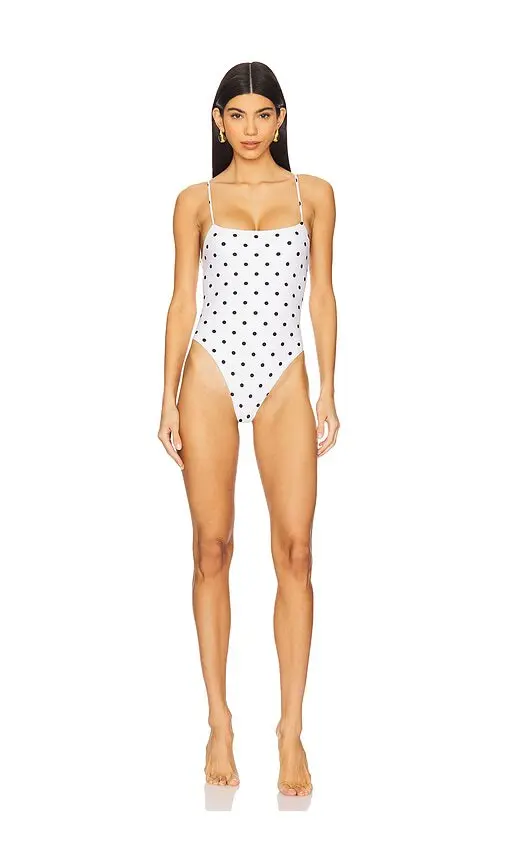 L'academie By Marianna Cherie One Piece - Cream & Black Dot