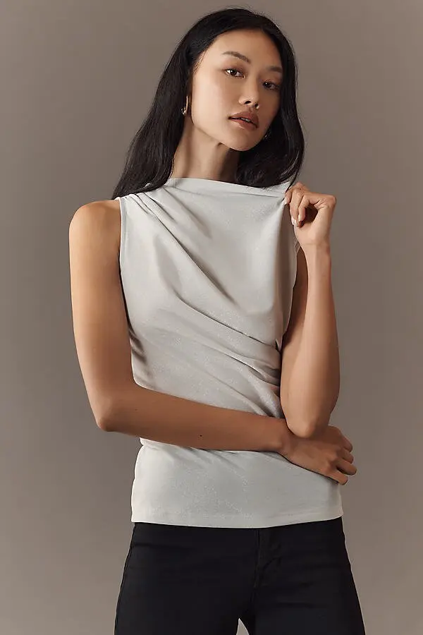 DOLAN LEFT COAST Sleeveless Mock-neck Top