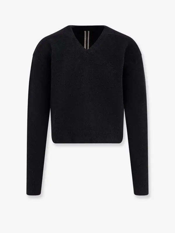 Rick Owens Tommy V-neck Alpaca Blend Sweater