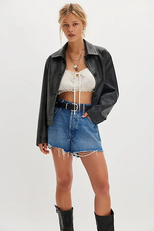 MOTHER The Main Course Fray Shorts