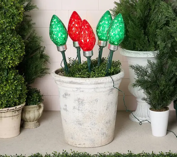 BETHLEHEM LIGHTS S/5 Oversized C9 Stake Lights