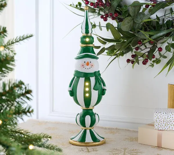 KRINGLE EXPRESS 18' Lit Holiday Character Finial