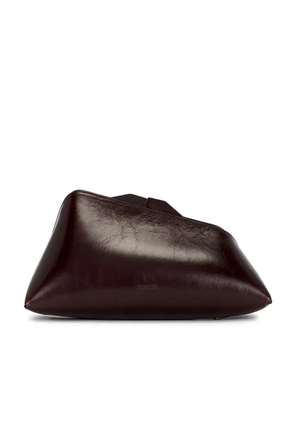 Attico 8.30 Clutch - Dark Brown