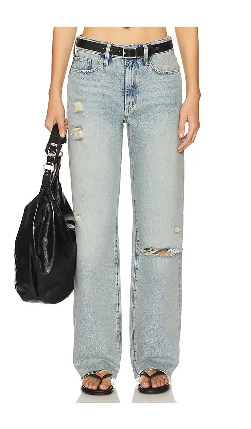 TRIARCHY Birkin Mid Rise Straight Leg - Venice Indigo