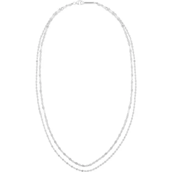 Lana Jewelry Mega Gloss Blanke Double Strand Necklace