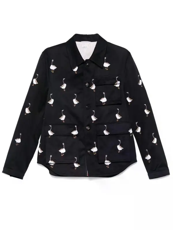 Thom Browne Embroidered-motif Jacket