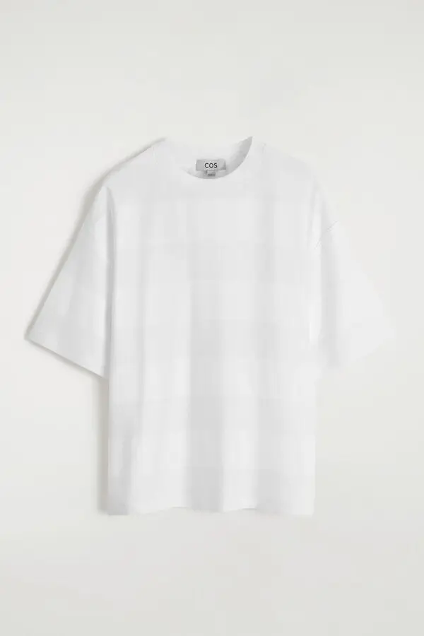 Cos Oversized Striped Linen-blend T-shirt