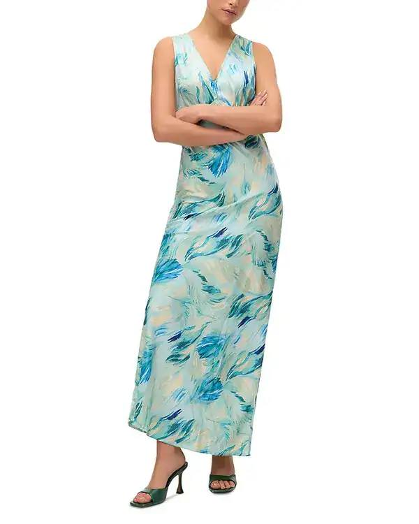 Vero Moda Seline Alba Sleeveless Dress In Aqua Haze - 65% Off | Editorialist