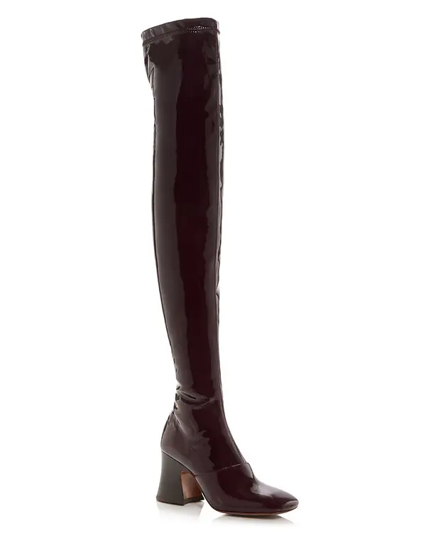 Chloé Janis Over-the-knee Boots - Obscure Red