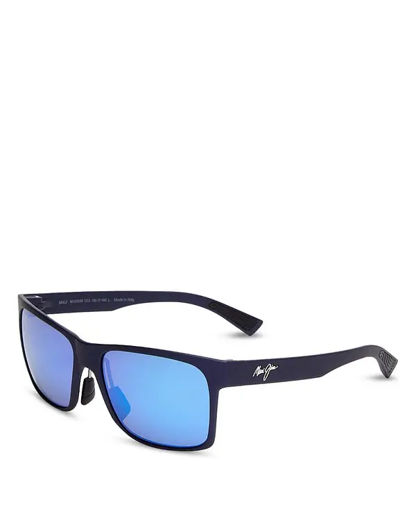 Maui Jim Hoopili Square Sunglasses - Matte Metal