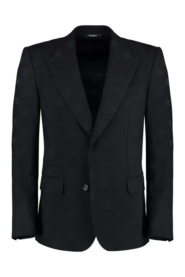 Dolce & Gabbana Virgin Wool Blend Single-breast Jacket