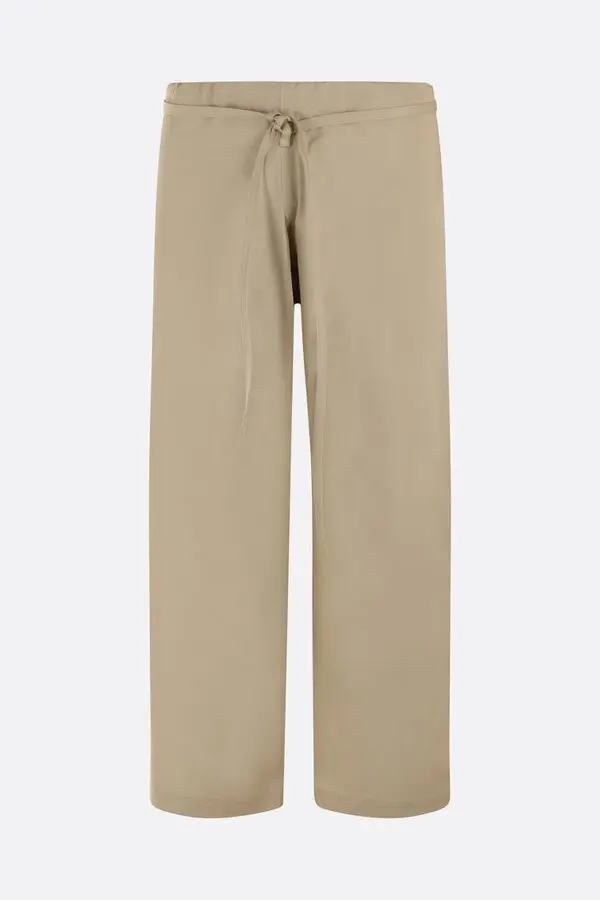 QUIRA Straight-leg Gabardine Trousers