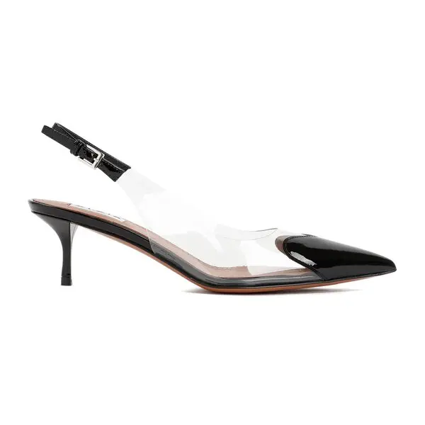 Alaïa Patent Calf Leather Slingback Pumps - Black