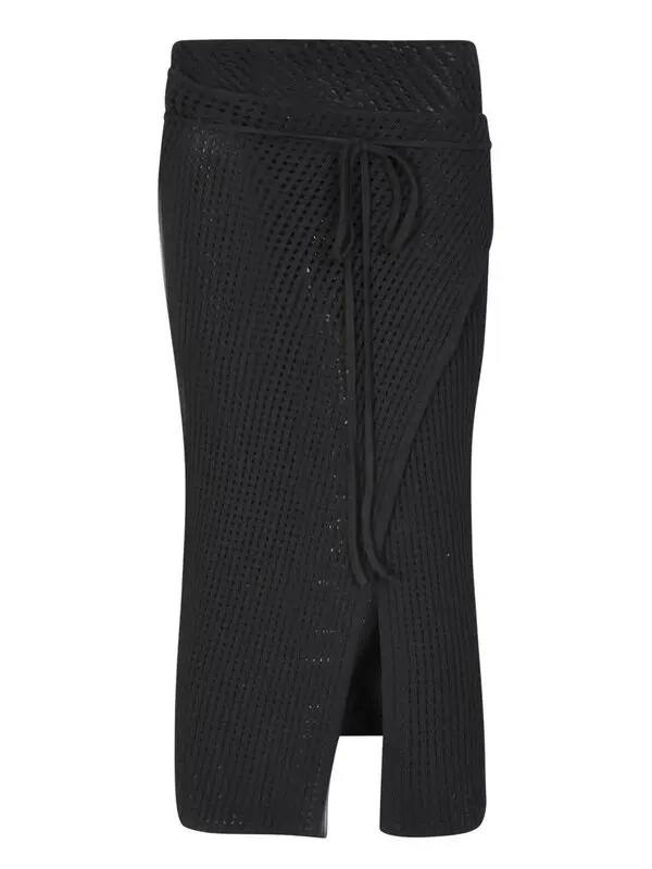 ANDREĀDAMO Mid-length Skirt With Cut-out Details