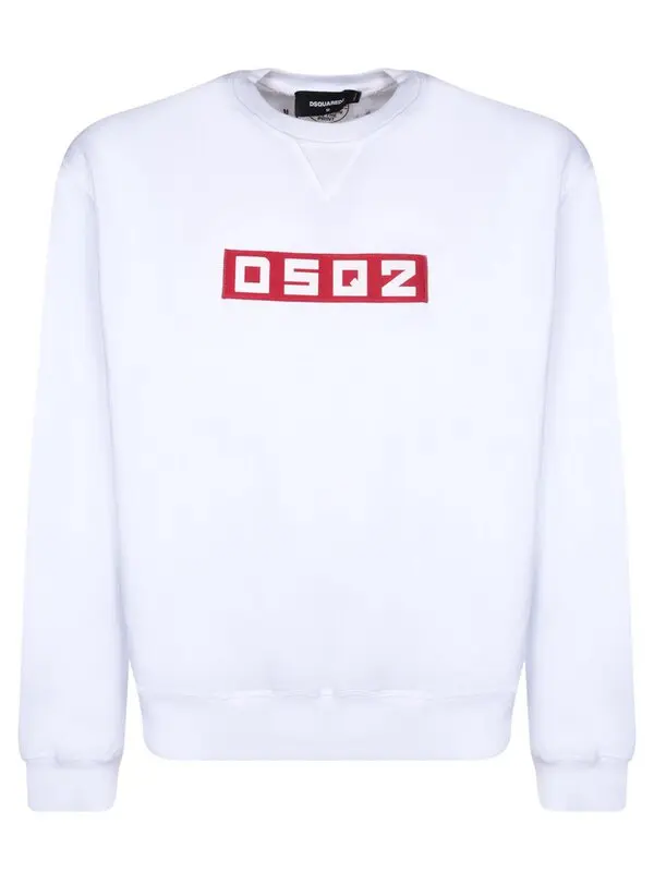 Dsquared2 Cotton Sweatshirt With Logo - White